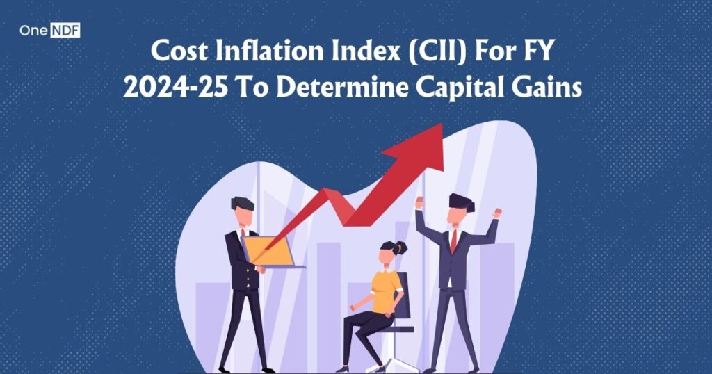 Cost inflation index (CII) for FY 2024-25 to determine capital gains